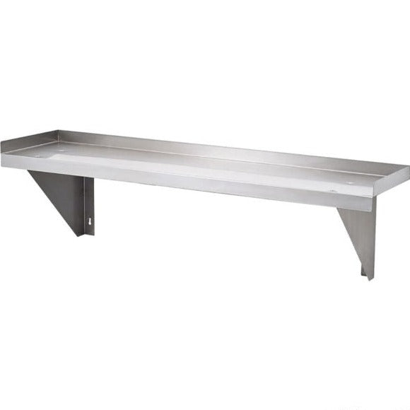 Stainless Steel Solid Wallshelf WS1 - Hospo Direct
